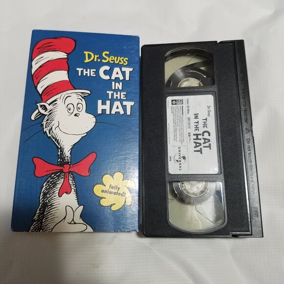 Dr. Seuss | Other | Dr Seuss The Cat In The Hat Vhs Tape Fully Animated ...